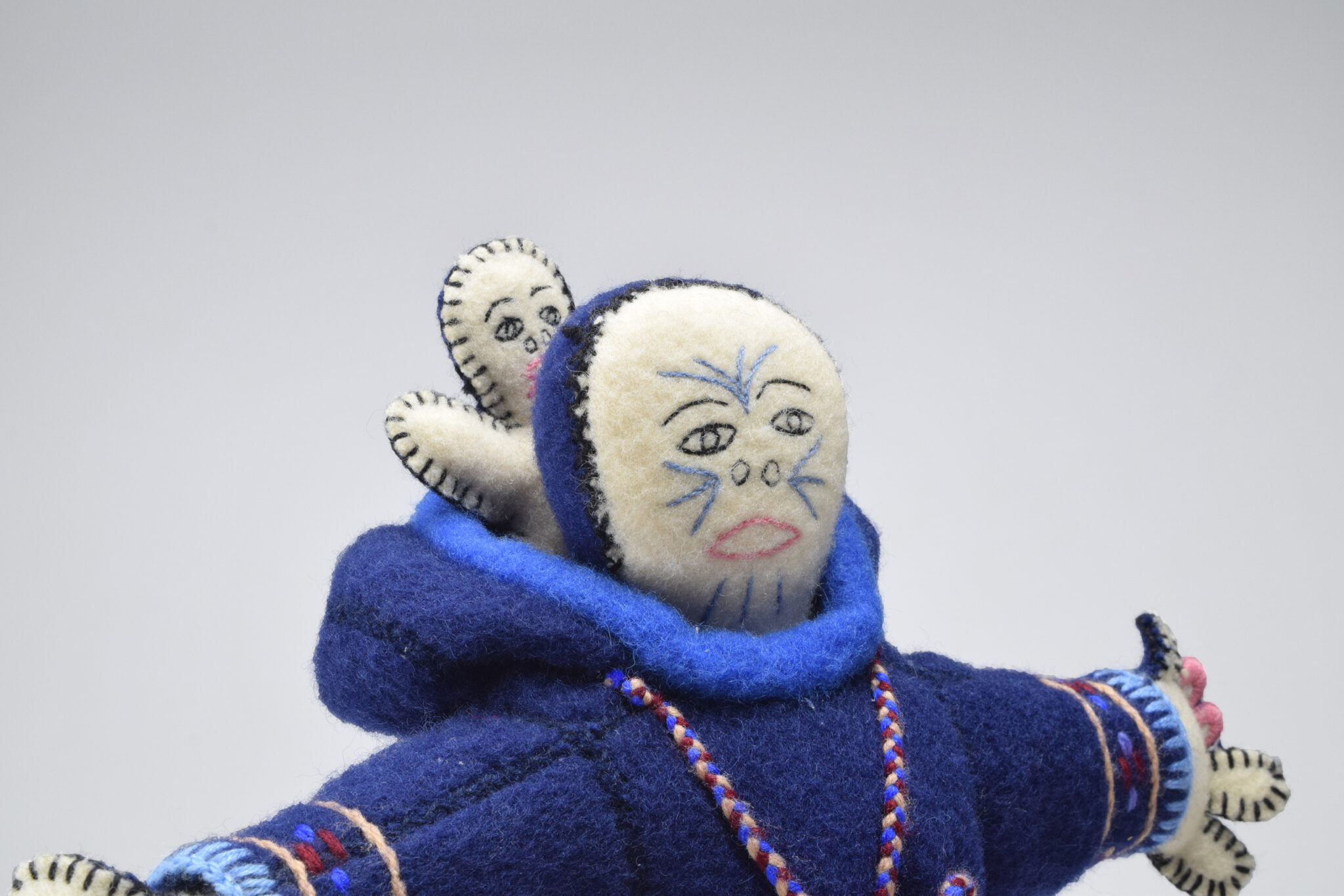 Sedna Packing Doll, ca. 1995, Felted wool, embroidery thread, 15.5 x 13 ...