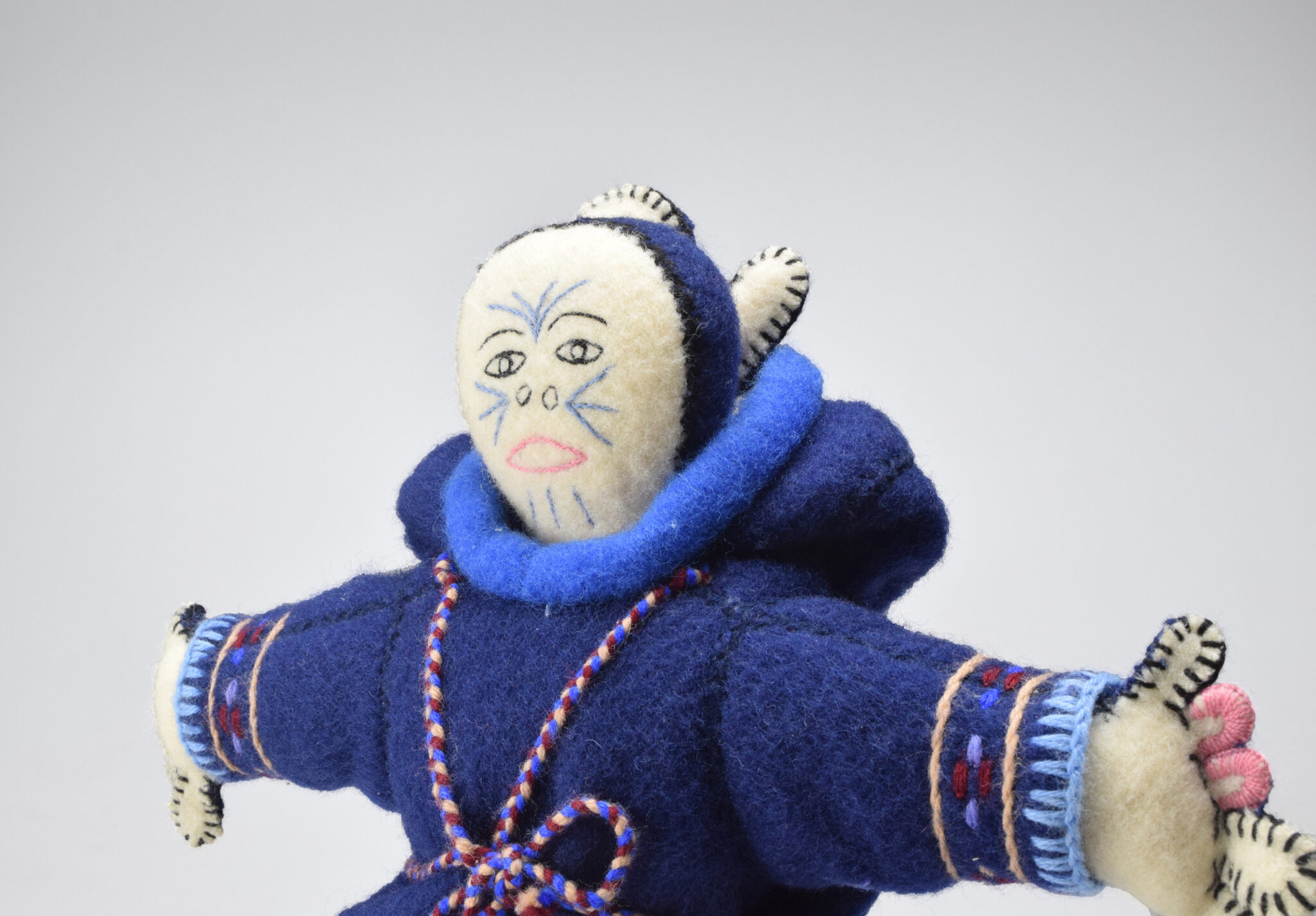 Sedna Packing Doll, ca. 1995, Felted wool, embroidery thread, 15.5 x 13 ...