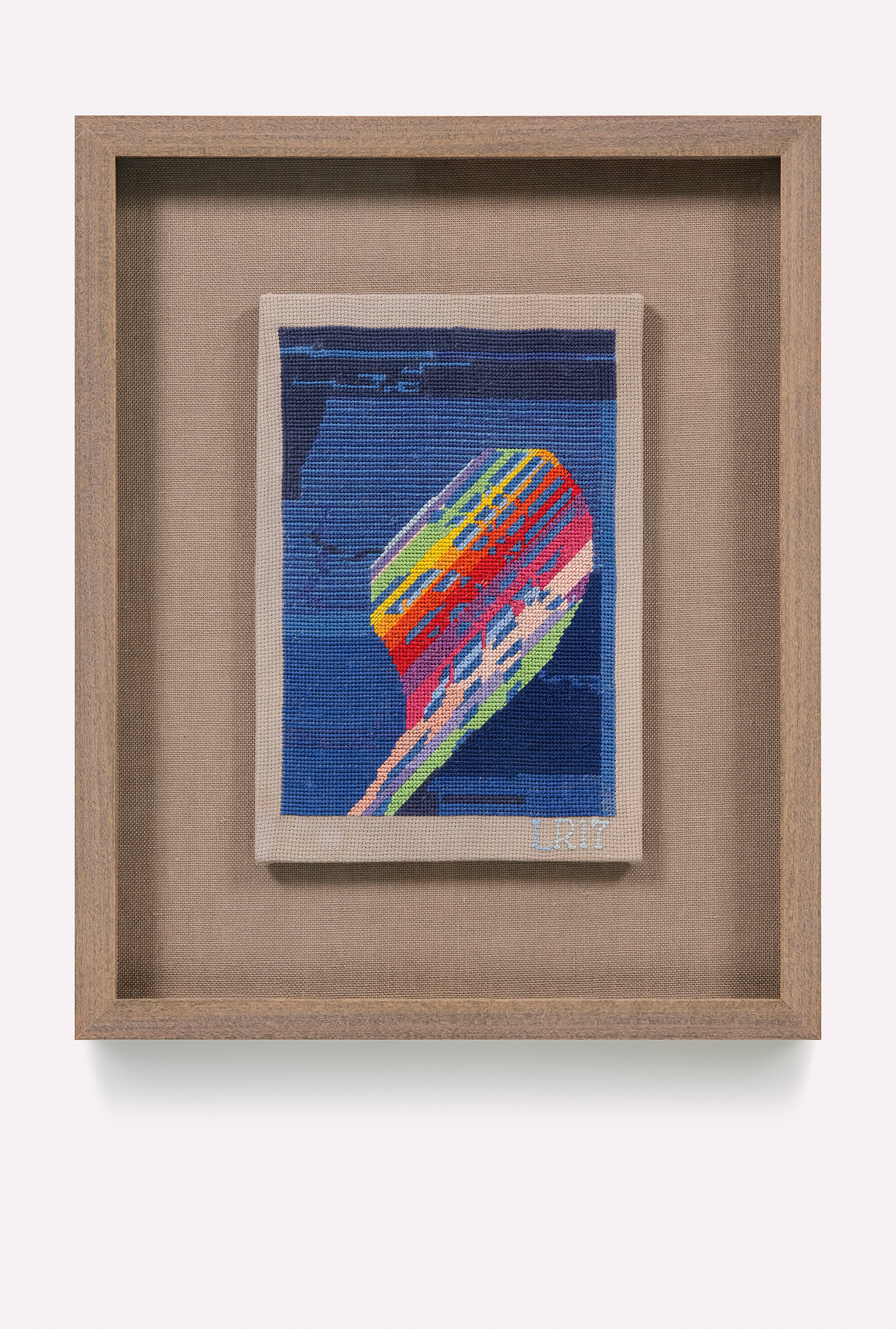 Blue Moon, 2017, needlepoint, 17x 14 in, SOLD | Inuit Art | Marion ...
